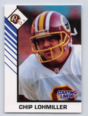 1993 CHIP LOHMILLER - Kenner Starting Lineup Card - WASHINGTON SKINS ...