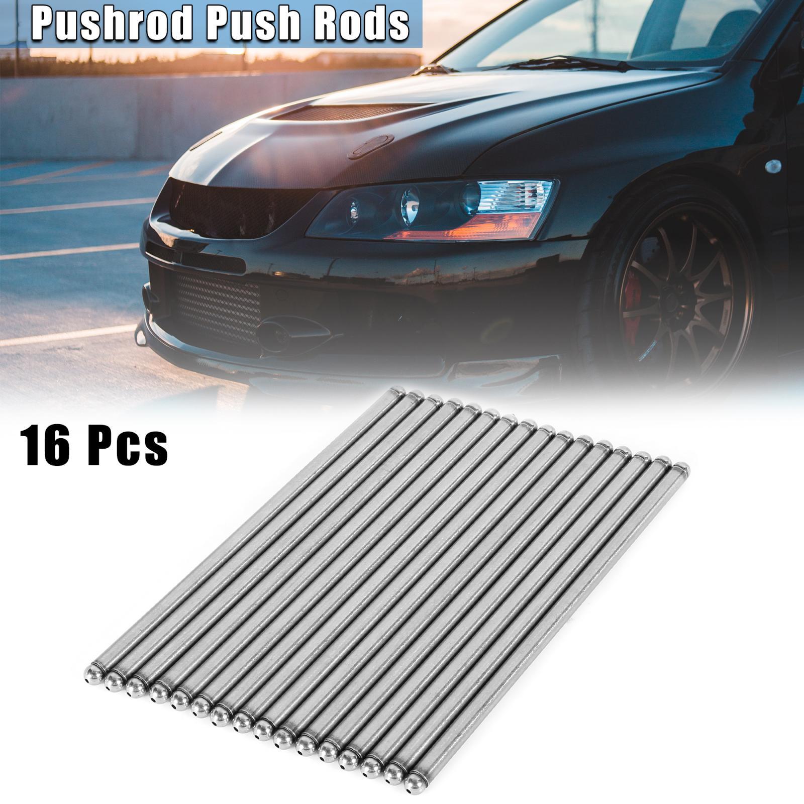 16pcs Pushrod Push Rods 5/16“ for Chevy Small Block SBC 262 Hardened ...
