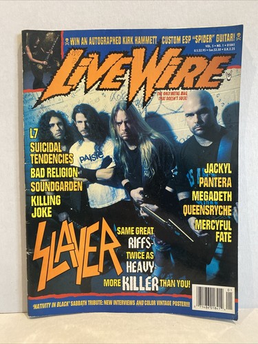 LiveWire Magazine (Jan 1995) Vol.5 #1 - Soundgarden, Black Sabbath ...