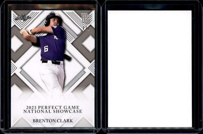 BRENTON CLARK Rookie 2023 Leaf Perfect Game National Showcase BLANK ...