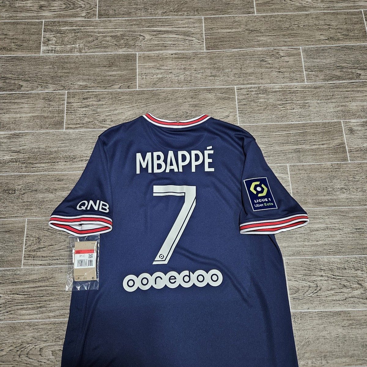 🇫🇷 Jordan PSG Kylian Mbappe #7 21/22 Home Jersey Ligue 1 🇫🇷 Jordan PSG Kylian Mbappe #7 21/22 Home Jersey Ligue 1