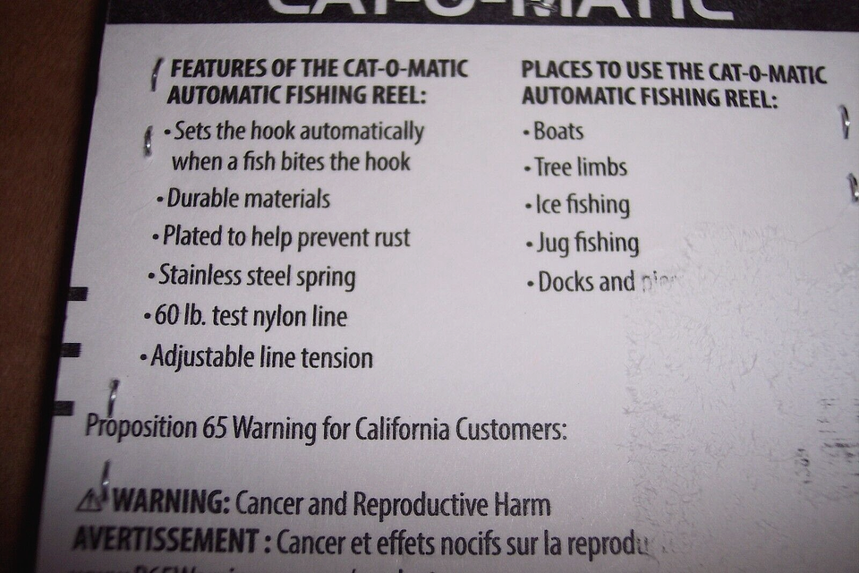 Automatic Fishing Reel Yo Yo Style 60 # Test Cat-O-Matic Reel Limb Line ...