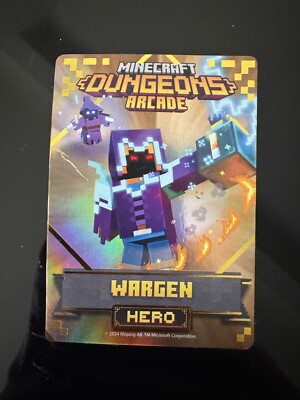 Minecraft Dungeons Arcade Series 3 (#106 Hero: Wargen) Foil Card | eBay