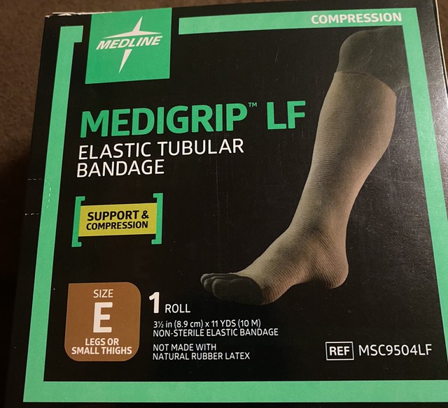 Medline Medigrip Elastic Tubular BandageSize E (Small) Compression REF ...