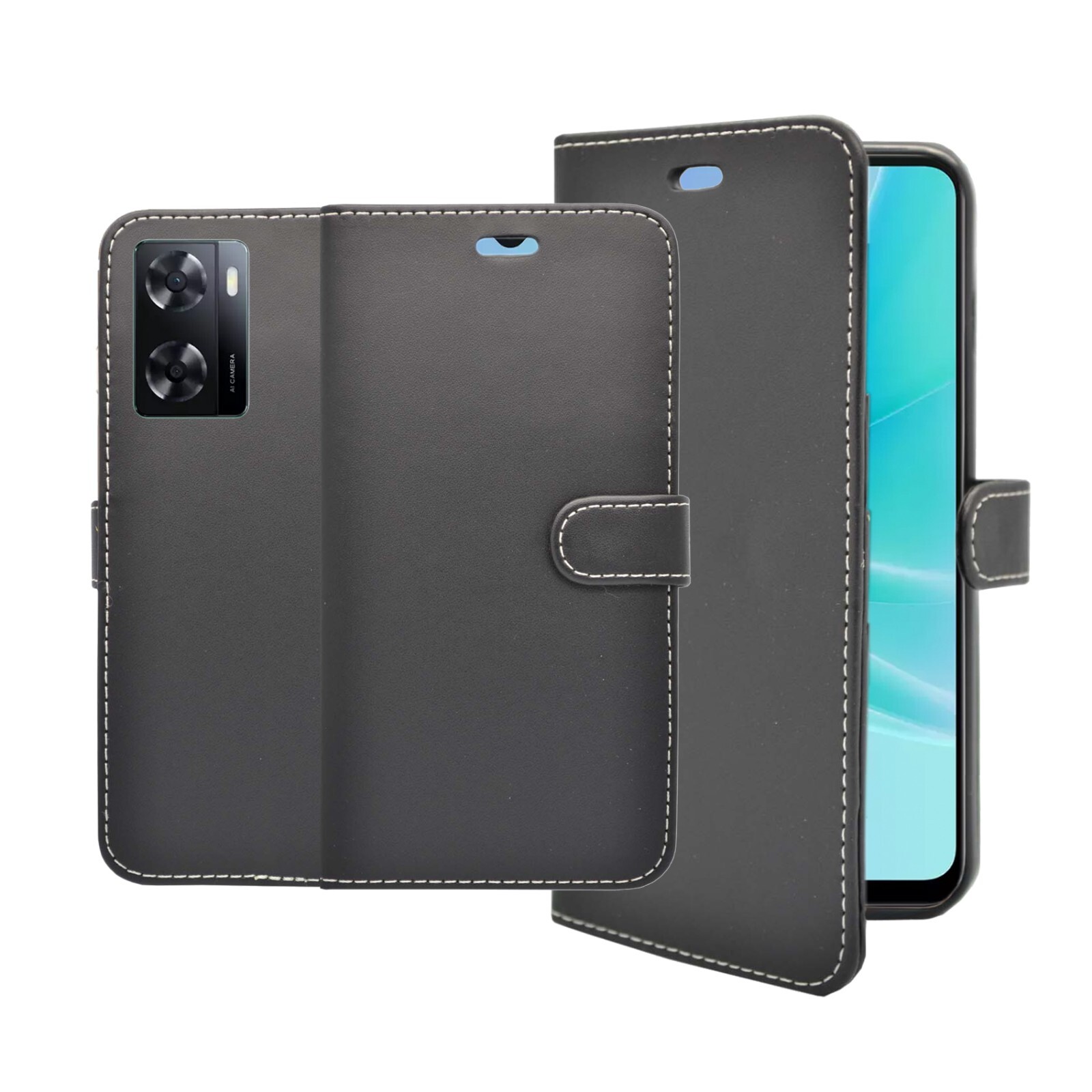 For OPPO A77 5G Phone Case Wallet Flip PU Leather Stand Card Slot Pouch ...