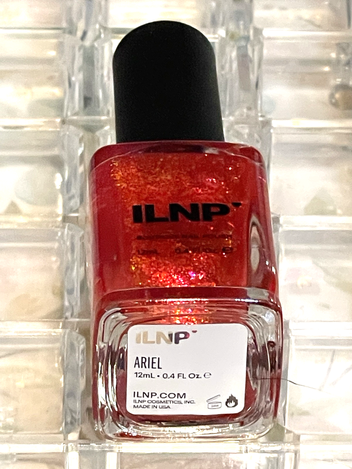 ILNP Studio Color Nail Lacquer Polish ARIEL Lobster Red with Red Orange ...