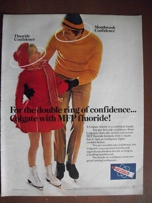 VTG 1972 Orig Magazine Ad Colgate Toothpaste Double Ring of Confidence ...