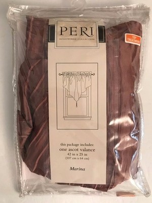 Peri Homework Collection Ascot Valance Marina w/Tassel 42"W x 25"L | eBay