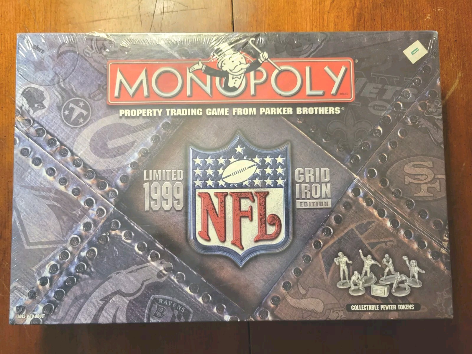 NEW Monopoly NFL FOOTBALL GRID IRON NUMBERED LIMITED Edition 1999 ...