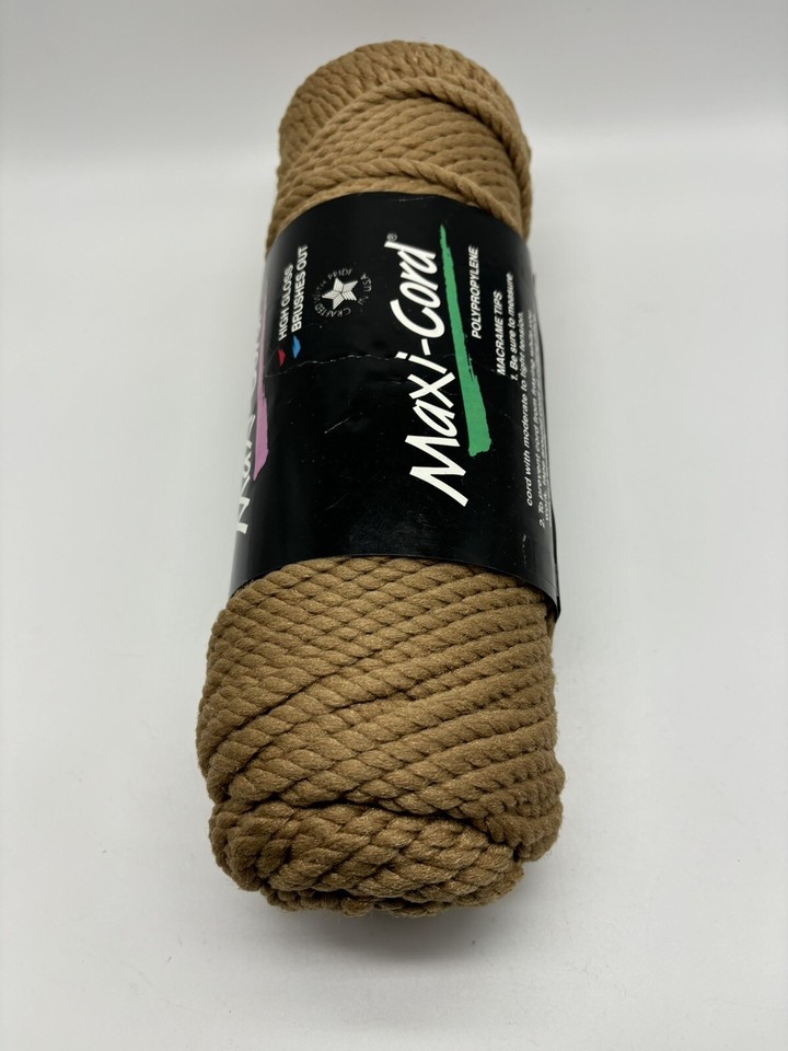 New Maxi Cord Twisted Brown Polypropylene 100 Yds 6 mm Macrame | eBay