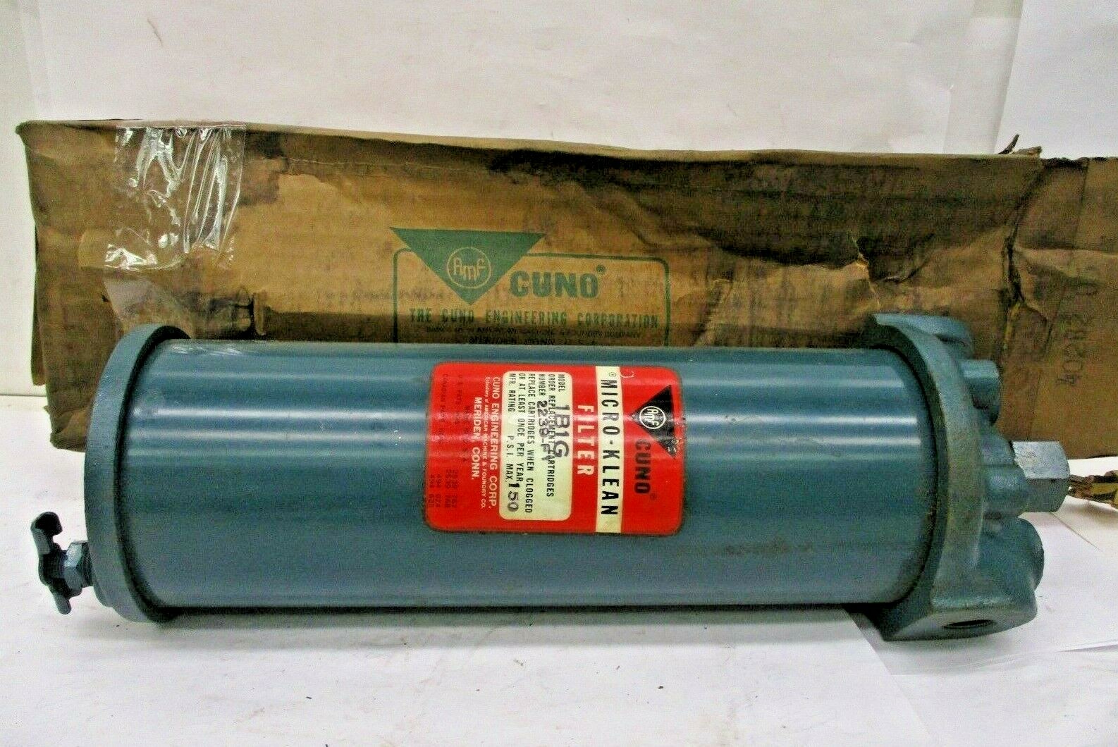 AMF FILTER CARTRIDGE FILTER HOUSING 1B1G 150PSI 40202-11 - for sale ...