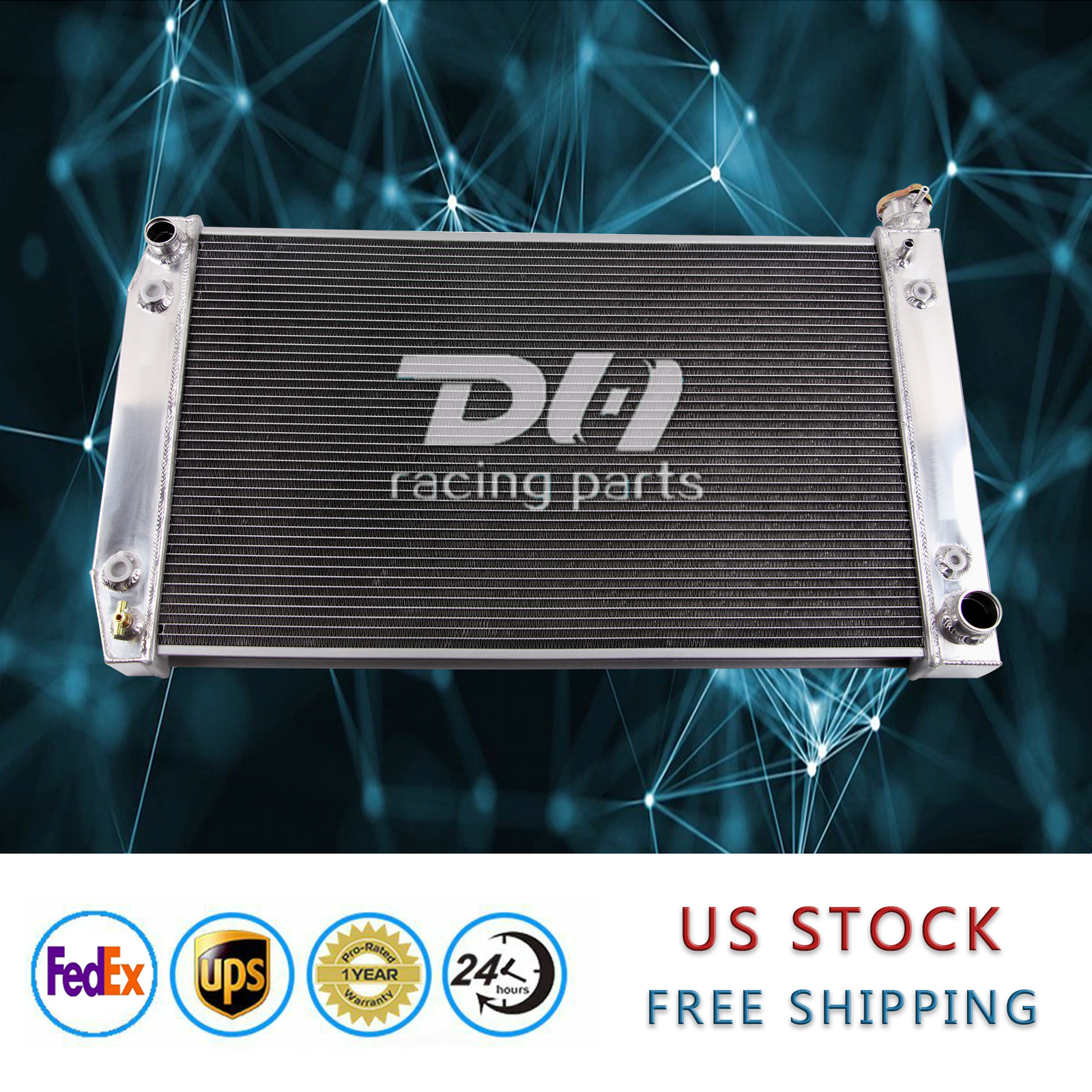 CC622 3 Row Aluminum Radiator 1988-1999 Chevy C/K 1500/2500/3500 GMC ...