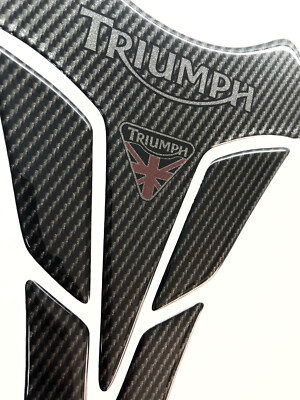 TRIUMPH TANKPAD FUEL TANK PROTECTOR CARBON MOTORRAD TRIUMPH * AWESOME ...