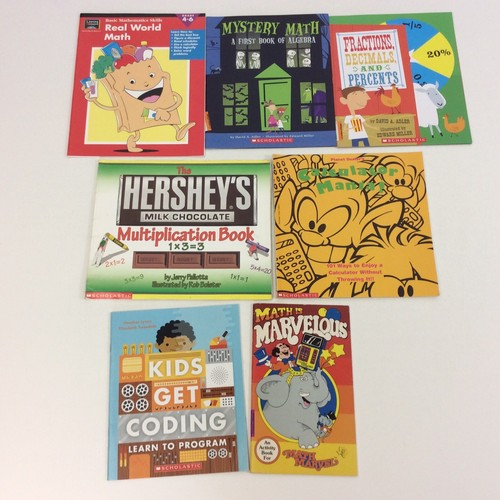 Math Numbers Calculator Coding Workbook 3rd 4th 5th 6th Grade 7 Picture Book Lot | eBay.de