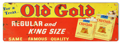 Vintage Style Metal Sign Old Gold King Size Cigarette Cigar 6 x18 | eBay