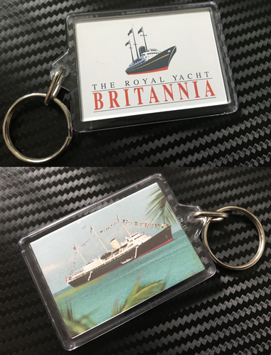VINTAGE 90s THE ROYAL YACHT BRITANNIA SHIP BOAT KEYRING KEY FOB P&O ...