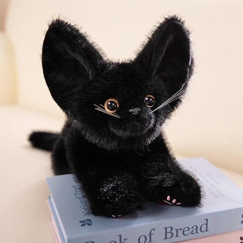 Devon Rex Black Cat 21 Inch Stuffed Animal Plush Toys Toddler Doll Kids ...