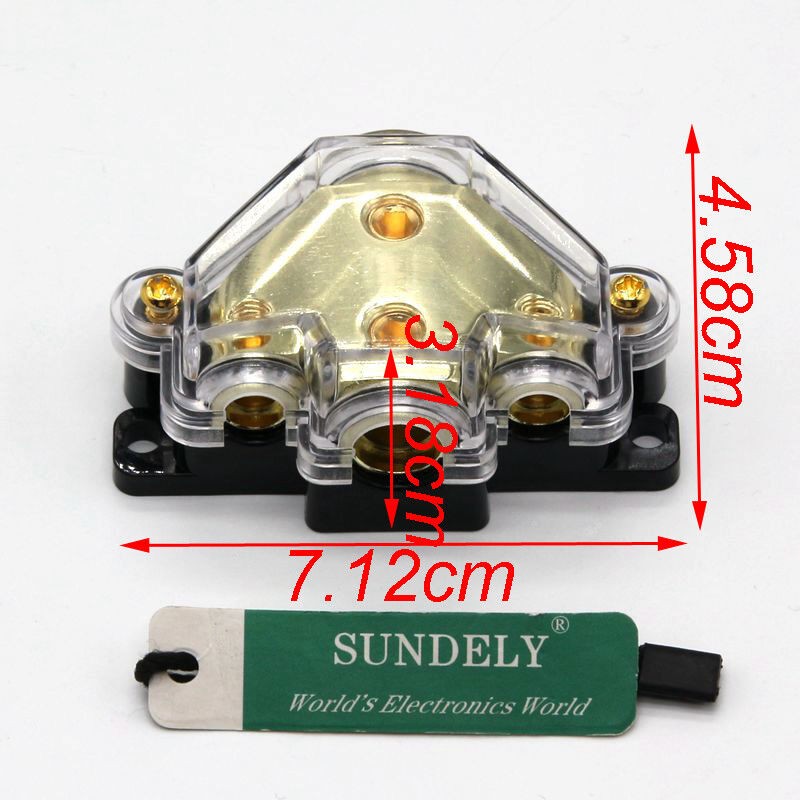 New Car Power/Ground Cable Splitter Distribution Block 1 In 3 Out | eBay UK