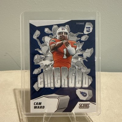 2025 Panini Score Football #2 Cam Ward RC Rookie Card Emerged Tennessee ...