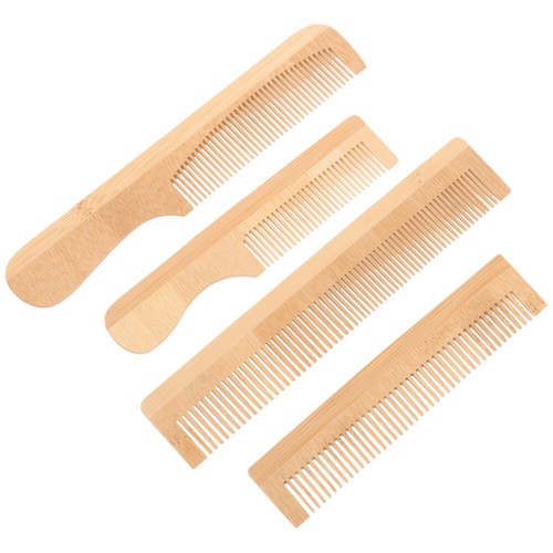 4 Pcs Portable Bamboo Comb Girl Travel Combs for Women Hair Styling | eBay