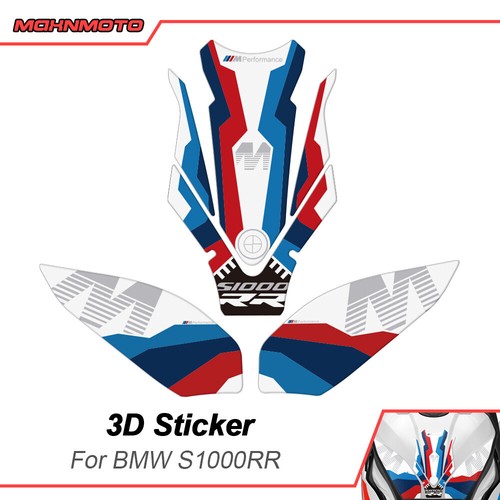 For 2019-2023 BMW S1000RR Accessories 3D Gel Fuel Tank Protector Cover ...