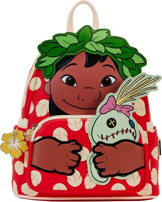 Disney Loungefly Lilo and Stitch Scrump Dress Pattern Mini Backpack ...
