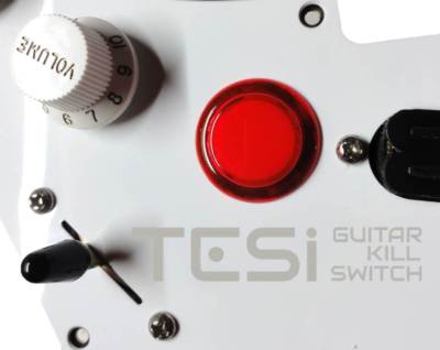Tesi DITO Snap-in 24MM Guitar Arcade Button Kill Switch Translucent Red ...