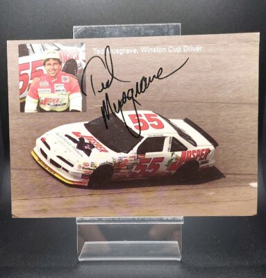 Ted Musgrave #55 AUTOGRAPHED 1992 Team Postcard Jasper Engines Ford | eBay