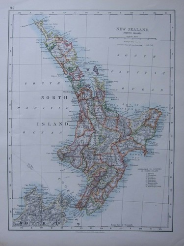 1916 MAP ~ NEW ZEALAND NORTH ISLAND KIWITEA OROUA WOODVILLE | eBay