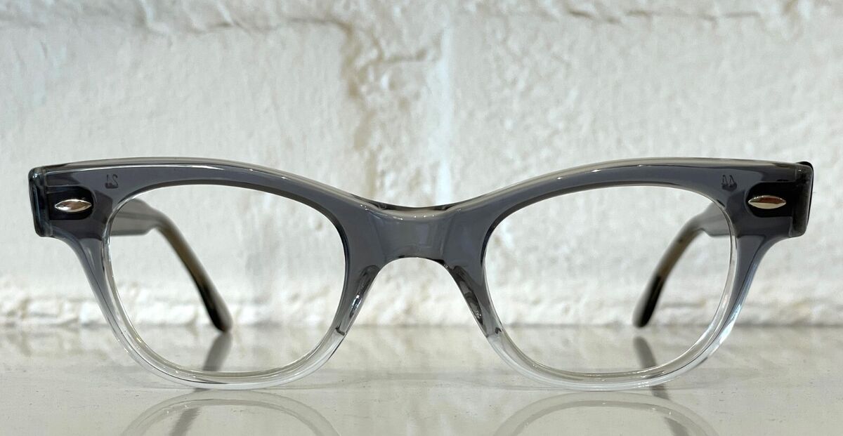 Vintage 1960s NOS Tart Countdown Eyeglass Frames in Gray Vintage 1960s NOS Tart Countdown Eyeglass Frames in Gray