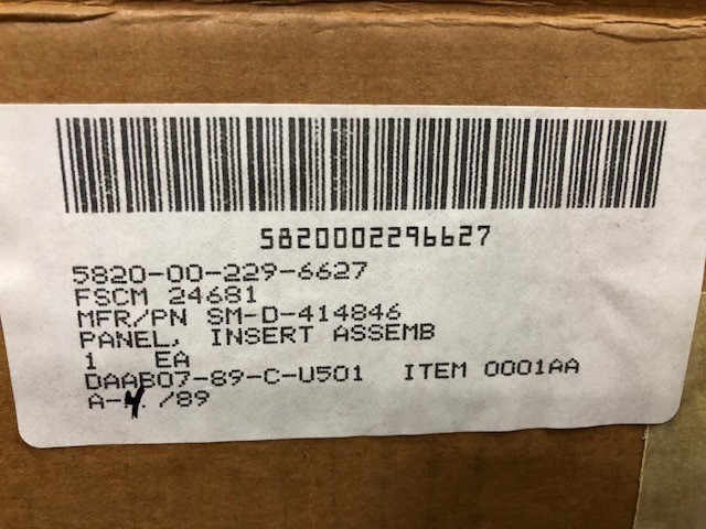 MILITARY RADIO SET RT-524 VRC FRONT PANEL M151 M35 HUMVEE TRANSCEIVER ...