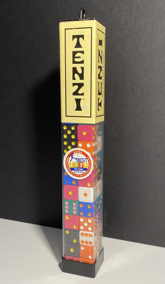 Vintage 80s Game Tenzi with 6 sets of 10 Multi Colored Dice | eBay