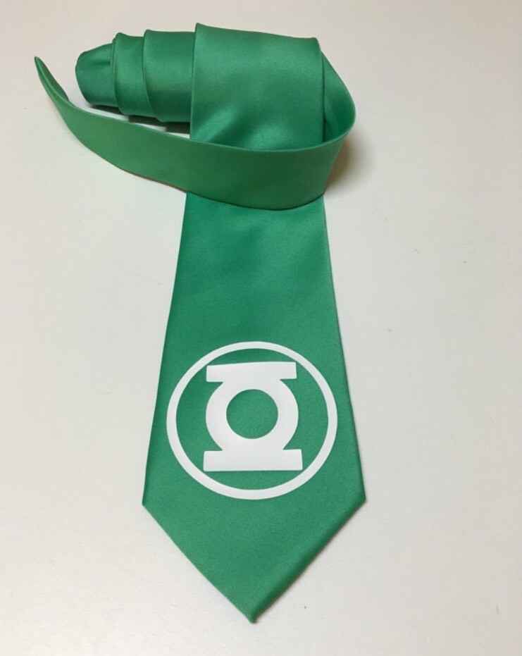 Green Lantern Necktie, Lucky Green Tie, New | eBay