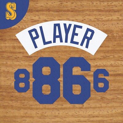 SEATTLE MARINERS HOME JERSEY LETTERING AND NUMBERING KIT (1986-1992) | eBay