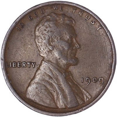 1909 (P) VDB Lincoln Wheat Cent Very Fine Penny VF | eBay