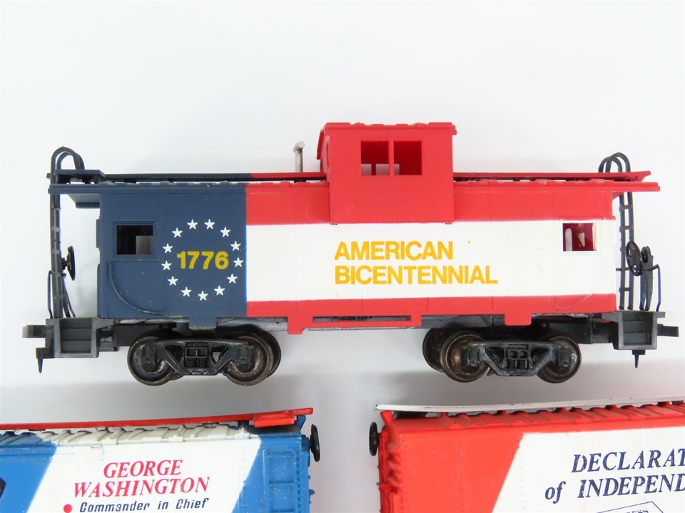 LOT of 7 HO Scale TYCO & Bachmann Spirit of '76 Bicentennial Freight ...