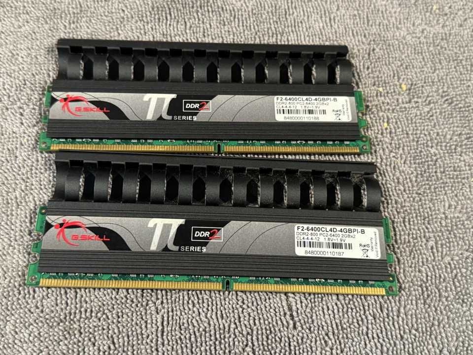 G. SKILL PI Series 4GB (2x2GB) DDR2 800 PC2-6400 DDR2 Desktop RAM ...