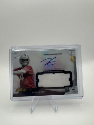 2014 Topps Finest #AJR DEREK CARR RC Jumo Patch Relic Refractor Rookie ...