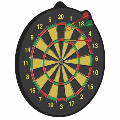 LARGE DARTBOARD 10" CUTOUT DARTS STYLE PARTY DECORATION | eBay UK