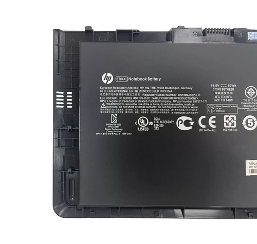 Genuine BT04XL Battery For HP EliteBook Folio 9470M 9480M HSTNN-DB3Z ...