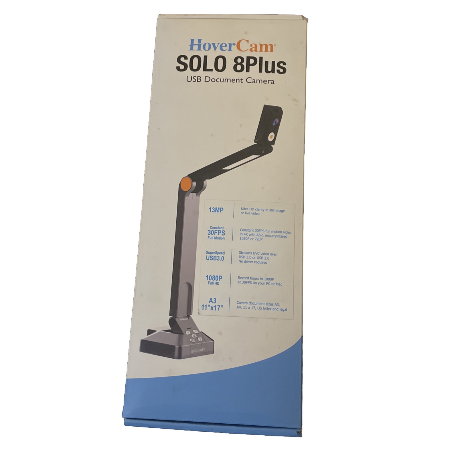 HoverCam Solo 8 8.0MP Document Camera No Cable. BROKEN, FOR PARTS ONLY | eBay