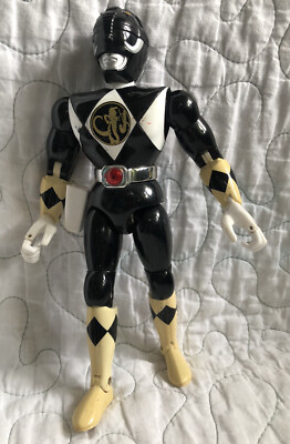 Vintage Mighty Morphin Power Rangers Zack Black Karate Kick Ranger 8 ...