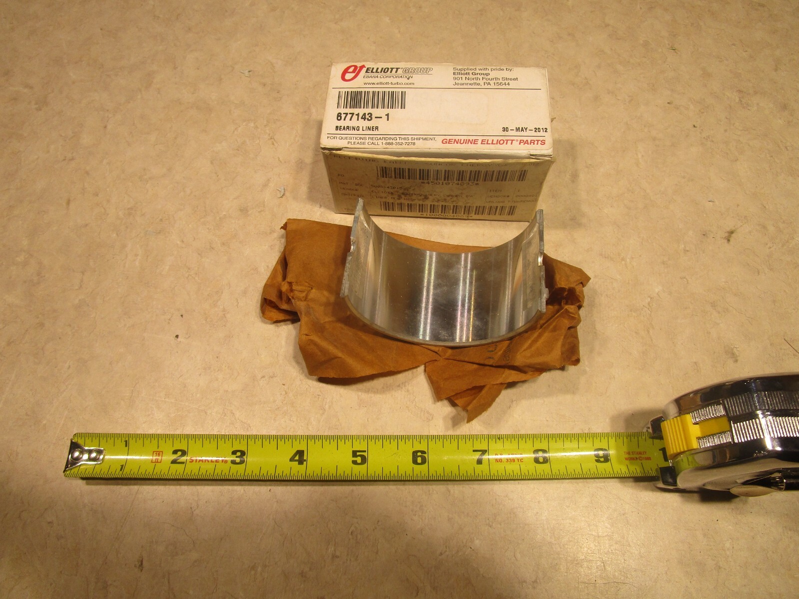 ELLIOTT GROUP 677143-1 LINEAR BEARING LOWER HALF, S0479 | eBay