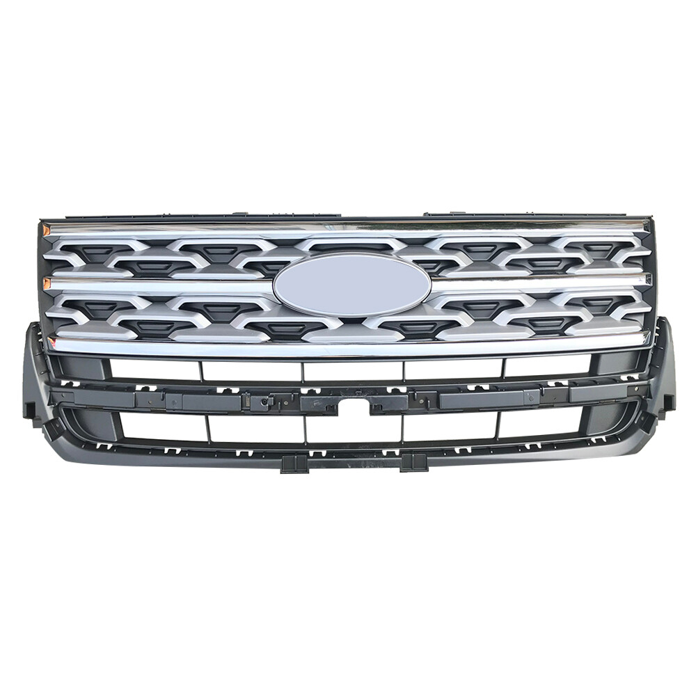 Front Bumper Cover & Grille Combo Set For 2018 2019 Ford Explorer ...