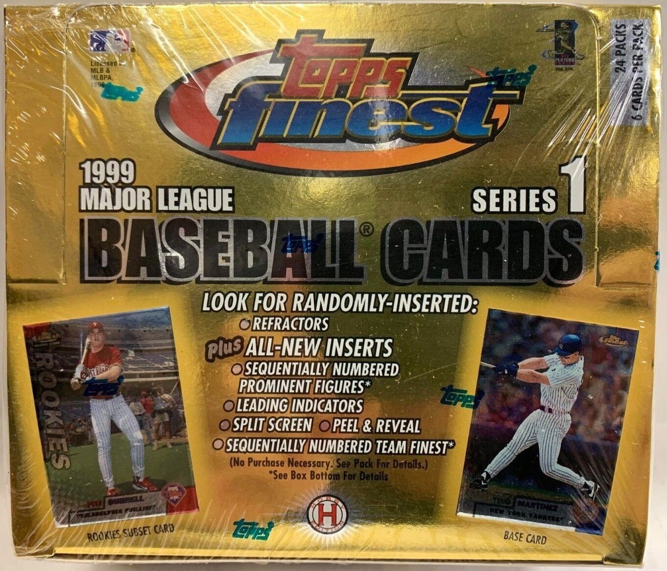 1999 Topps Finest Baseball - Individual Base Cards, Refractors, and ...