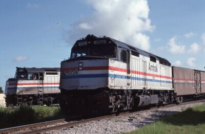 AMTRAK Railroad Train Locomotives 362 Original 1991 Photo Slide | eBay