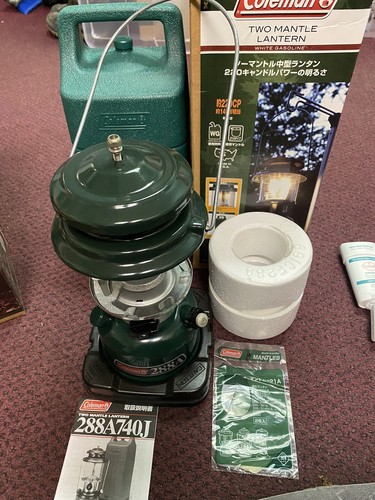 RARE COLEMAN MODEL 288A LANTERN-DUAL 288A740j W/PLASTIC CASE JAPAN | eBay