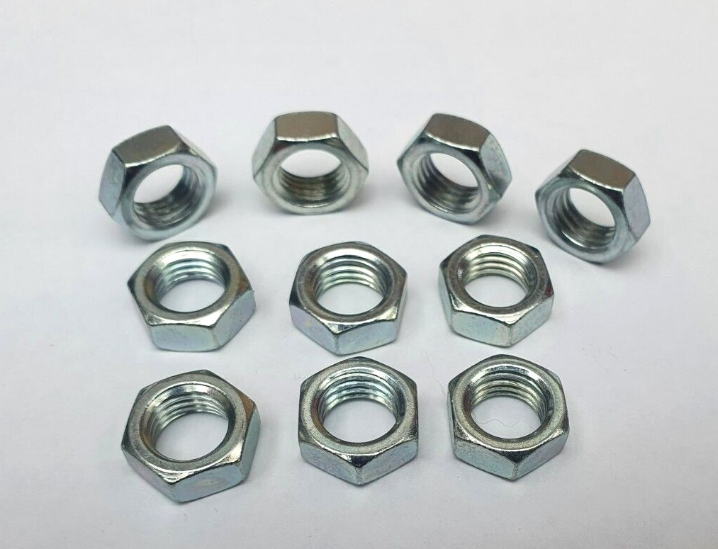 M10 (1.25) Fine Pitch Zinc Thin Nut 315B1000 J.I.S 14 A/F Type 3 ( 4 or ...