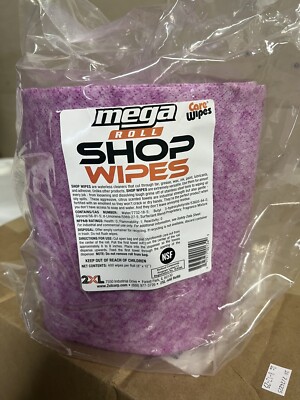 Mega Roll Shop Wipes.2XL Refills, 8 x 12 “400 Wipes/Roll, 1 Rolls - NEW ...