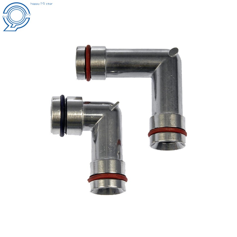 47065HP Aluminum Heater Hose Elbows Upper Lower Fit For Chevy Pontiac ...